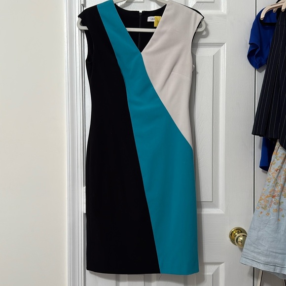 Calvin Klein | Dresses | Calvin Klein Colorblock Shift Dress | Poshmark
